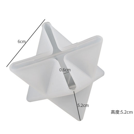 3D Hexagram Star Silicone Resin Mold Set – Phoenix