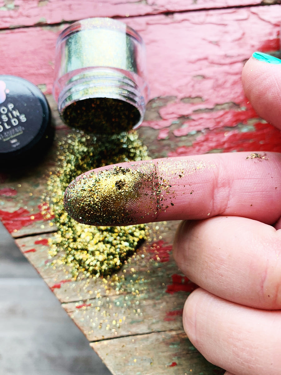 Gold Dust Color shift Powder Pigment Powder For Resin, glitter – Phoenix