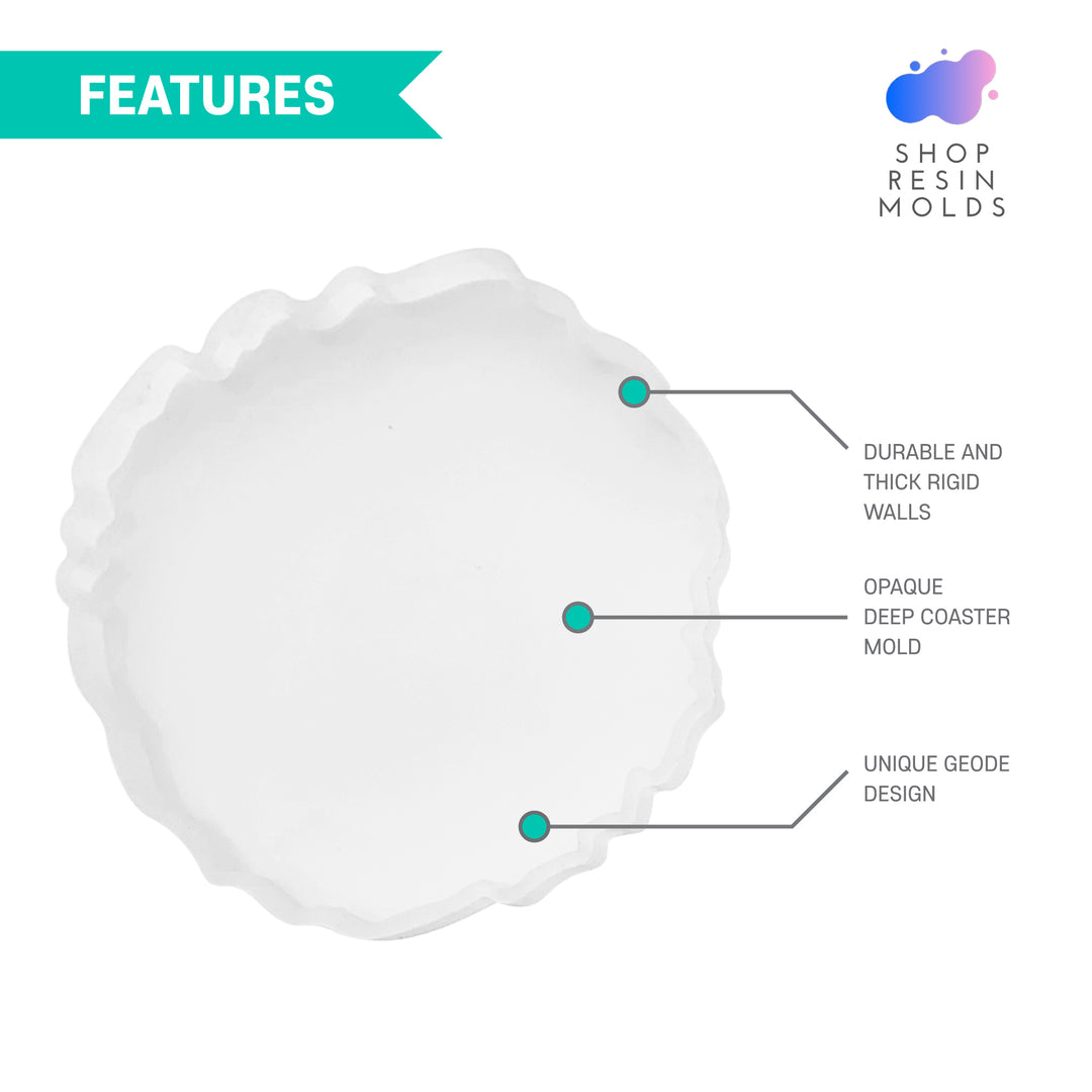 Queen Geode Circle Resin Coaster Mold New Mold – Phoenix