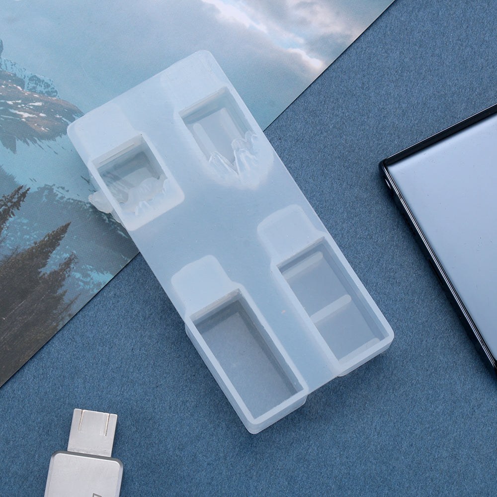 Mountain Peak Broken Snow USB drive resin mold Unique Mold – Phoenix