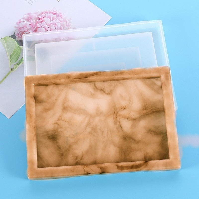 Rectangle Resin Tray Mold with Edge – Phoenix