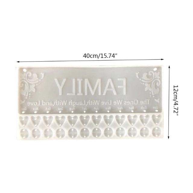 Family Birthday Reminder Calendar Resin Mold, Unique Mold – Phoenix