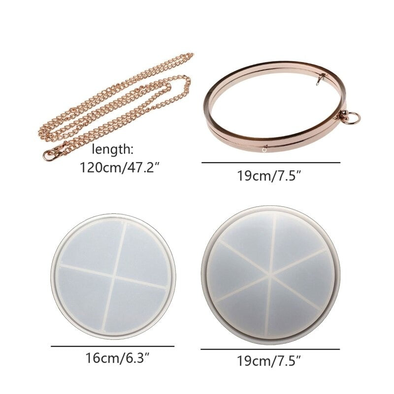 Round Purse Silicone Resin Mold Clutch – Phoenix